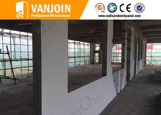 75mm Green eps cement sandwich wall panel , heat insulation structural wall panels