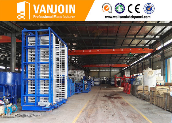 Prefabricated wall panel making machine , Prefab House sandwich panel machinery