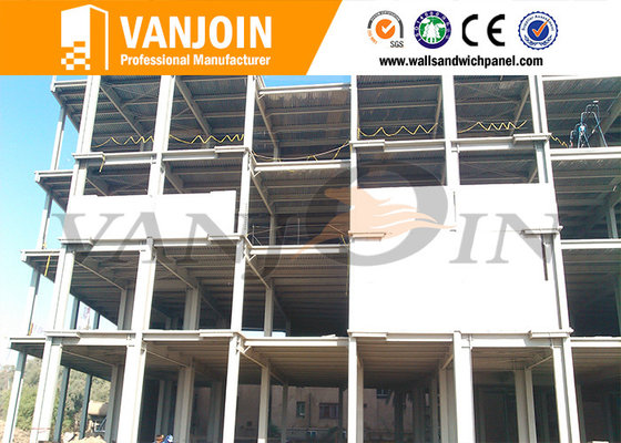 Steel structure eps foam panels , concrete soundproof wall panels house solution