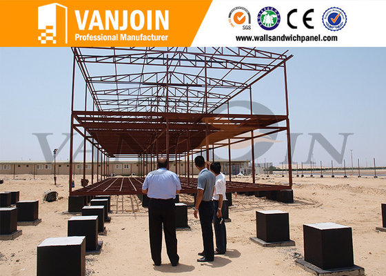 Steel structure eps foam panels , concrete soundproof wall panels house solution
