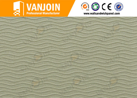 Waterproof Soft Modified Flexible Wall Tiles , Green decorative wall tiles Lightweight