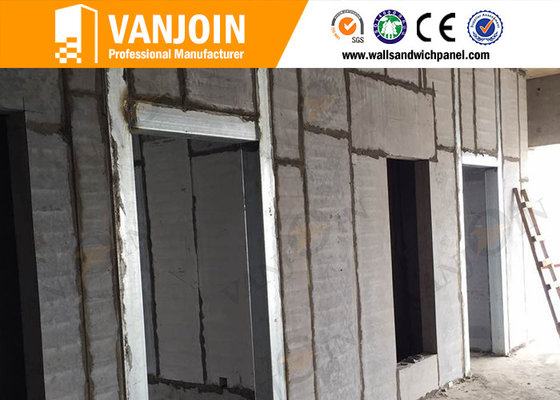 Energy Saving EPS Cement Sandwich Panel , Concrete Wall Board Easy Decoration