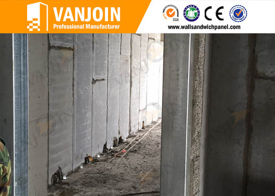 Energy Saving EPS Cement Sandwich Panel , Concrete Wall Board Easy Decoration