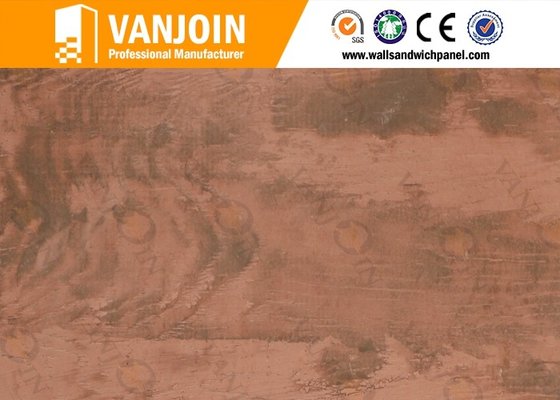 Anti Skid Outdoor Stone Flexible Wall Tiles For Prefab Villa