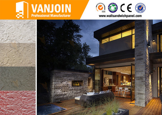 6mm - 10mm Flexible Clay Wall Tile , Fireproof Exterior Decoration Material