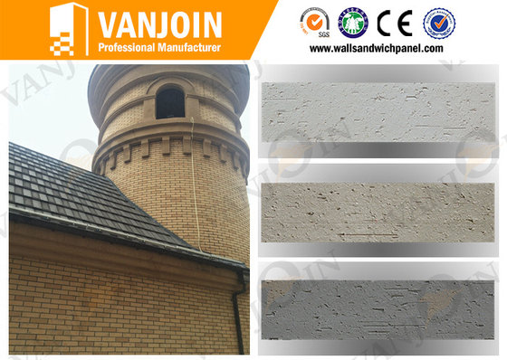 Exterior Decorative Stone Tiles Recyclable , Insulation Outside Ceramic Tiles Eco - Friendly
