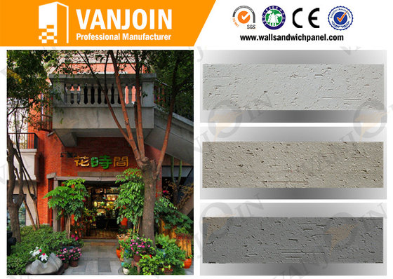 Exterior Decorative Stone Tiles Recyclable , Insulation Outside Ceramic Tiles Eco - Friendly