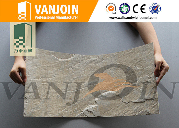 6mm Flexible Clay Wall Tile For Flat Mansion Building Wall Decoration , Custom Color