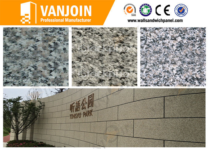 Lightweight Decorative Stone Tiles , Crack Free Hospital / Hotel Outdoor Wall Tiles