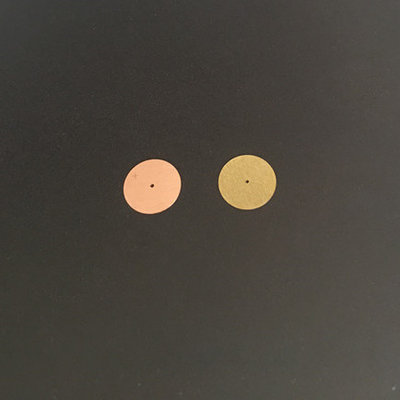 Customizable Glass on Copper with 9.5mm Outer Diameter and Blacked or Non-Blacked Finish