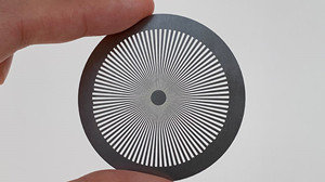 Blackened or Non-Blackened Finish Precision Slits and Pinholes for Fourrier/Optical Image Analysis