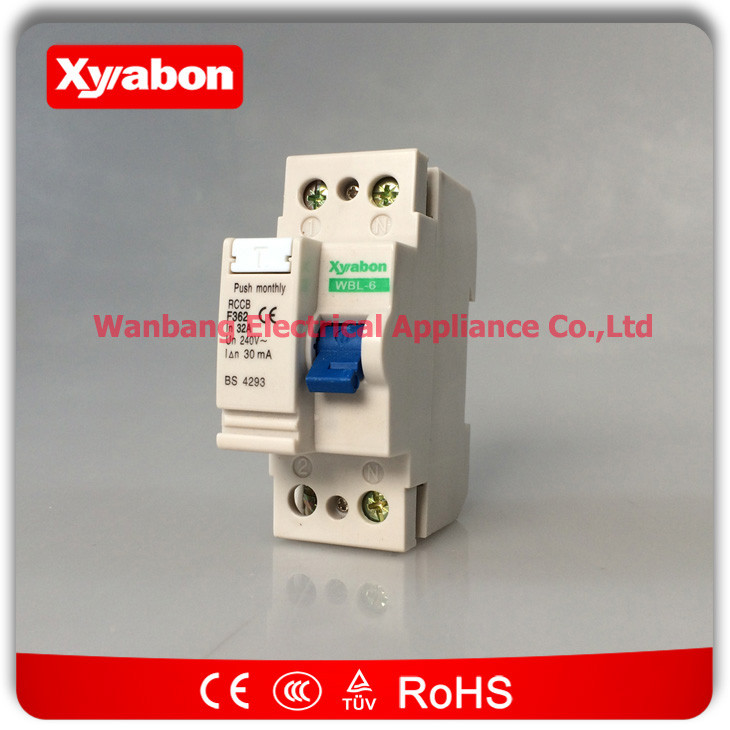 ABB EARTH LEAKAGE CIRCUIT BREAKER (ELCB) TWO POLE 40A/30mA F362-40/0.03