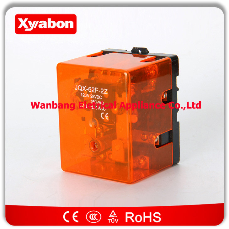 JQX-62F-2Z Coil Voltage DC 12V 80A DPDT Electronmagnetic Relay