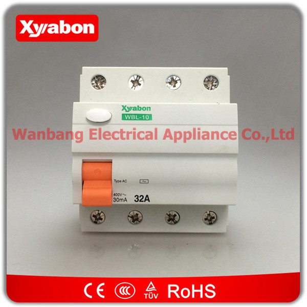 SCHNEIDER DOMB4 4 pole 63 A 30 mA 0.030 A 15245 DIFERENCIAL ELCB