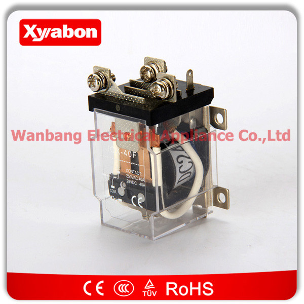 JQX-40F-2Z high power relay 40a 220v relays ac 110v / 36v
