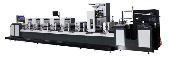 WJLZ-350 Web-feed automatic high speed sticker paper, opp,pvc letterpress label printing machine