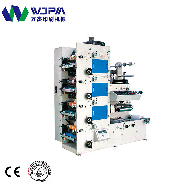 PLC Controlled Fexo Label Printing Press With Three Die Cutting and Slitting Stations
