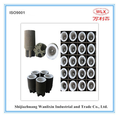 Single Usage round cup/disposable sample cup for CE-Meter in iron casting industry supplier