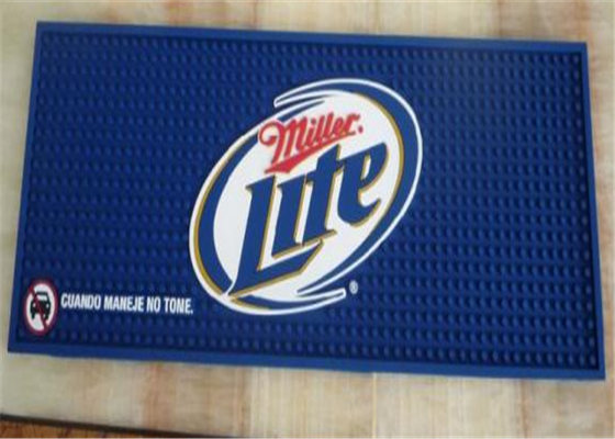 China Durable 880 * 250mm Rubber Bar Mats FDA , SGS Certification PVC Bar Mat supplier
