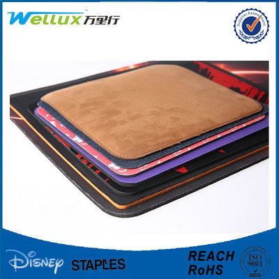 Customized Fabric Rubber Mouse Pad Black / Purple / White Color ROHS Certification supplier