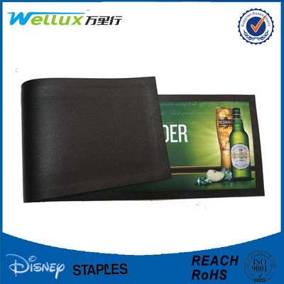Comfortable Natural Rubber / Soft Pvc Bar Mats 60 x 10 x 1.5 mm Heat Sublimation Printing supplier