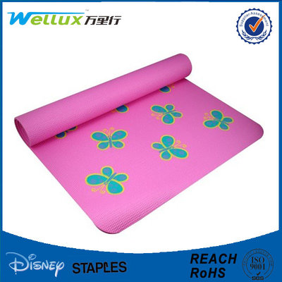 Rubber Fabric recycled Custom Yoga Mats for Exercise washable ROHS Approval supplier