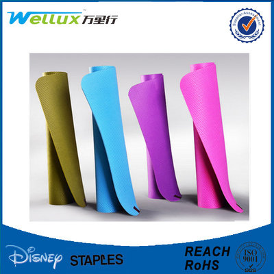 Rubber Fabric recycled Custom Yoga Mats for Exercise washable ROHS Approval supplier