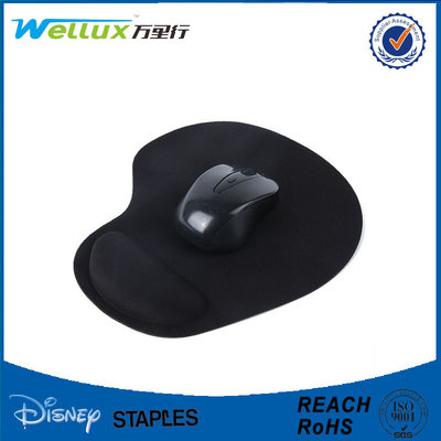Black Blank Heat Sublimation Wrist Rest Mouse Pad For Advertising / Gamer supplier