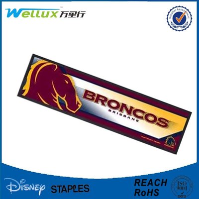 Small Black Rubber Bar Mats for Drink / Beer BV Audit Heat Sublimation Printing supplier