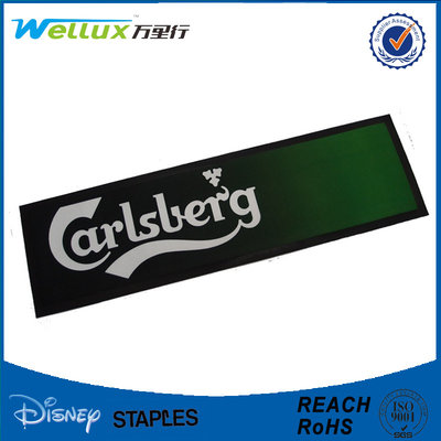 Stable Rubber Bar Mats 1.5mm Thickness Personalized Bar Runner With Picture supplier