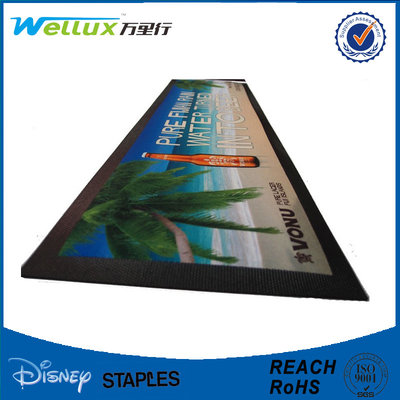 Customized Thin Rubber Bar Spill Mats Anti Fatigue Bar Drink Mats Non - Woven Fabric supplier
