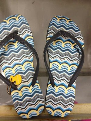 Ladies Nude EVA Foam Navy Blue / Black / Red Cool Flip Flops For Beach Walk supplier