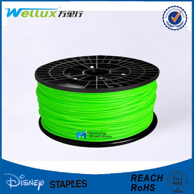 ROHS Transparent 3D Printer Plastic Filament 2.8 - 2.95 mm Opaque Color supplier