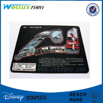 Promotional Personalized Mouse Pad Polyester / Silk / Cloth 700 * 350 * 2MM supplier