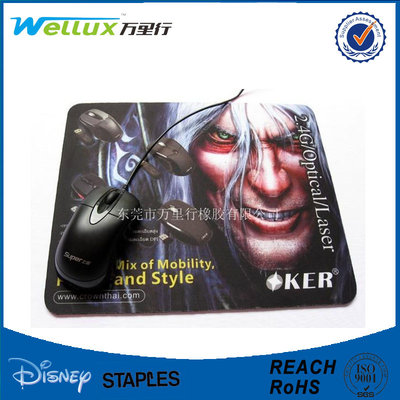 Thick Microfiber Fabric Mouse Pad For Laptop / Computer 1 - 6 mm 270 gsm A4 supplier