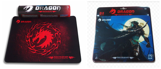 Blank Heat Sublimation Gamer Mouse Pads / Mats With Wrist Rest 12 " Waterproof supplier