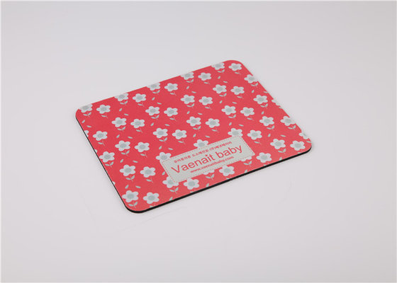 Advertisement Pink Mouse Pads Rubber Gaming Mat Custom Logo Printing supplier