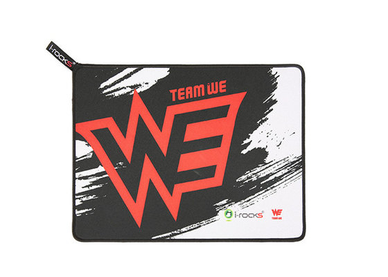 Black Extended Gaming Mouse Pad With Stitching Edge , Rubber Material supplier