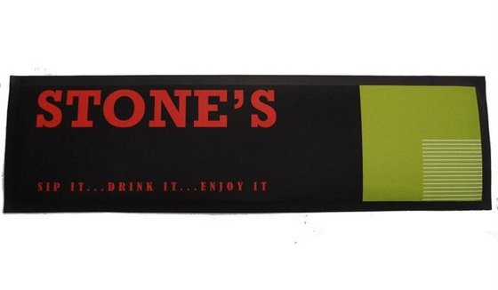 Personalized Rubber Bar Mats Creative Pubs / Clubs Soft PVC Bar Mats With Logos supplier