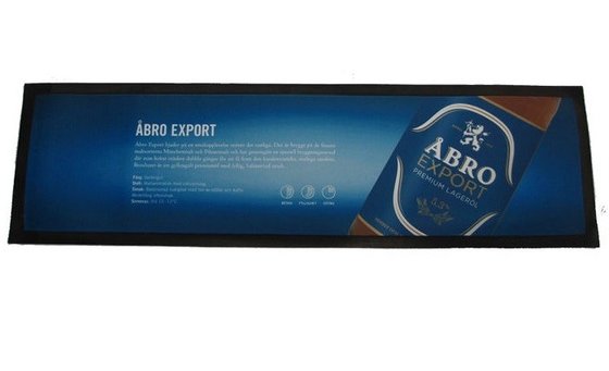 Heat Sublimation Printing Durable Bar Counter Mats For Pub / Clubs 1.5MM Thickness supplier