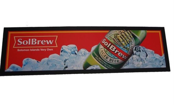Heat Sublimation Printing Durable Bar Counter Mats For Pub / Clubs 1.5MM Thickness supplier