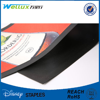 Custom Pattern Rubber Bar Mats Colorful Rectangular Beer Coasters With Soft PVC supplier