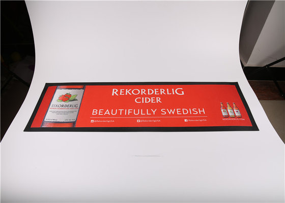 Natural Rubber Bar Mats Eco Friendly Bar Runner Mats With Non Woven Fabirc supplier