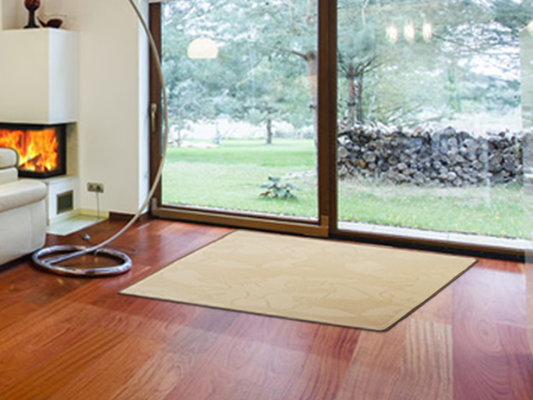 Anti Slip Rubber Flooring Mats Washable Rubber Door Mat With Flocking Cloth supplier