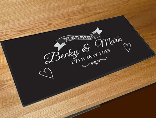 Fashion Fabric + Rubber Bar Spill Mat Printed Table Runner Eco - Friendly supplier