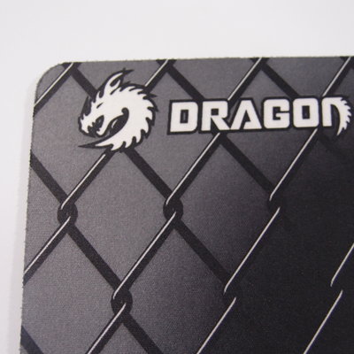 Heat Sublimation Rubber Mouse Pad With Blank White Fabric Layer 25 X 20 CM supplier