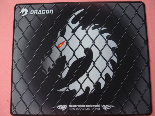 Heat Sublimation Rubber Mouse Pad With Blank White Fabric Layer 25 X 20 CM supplier