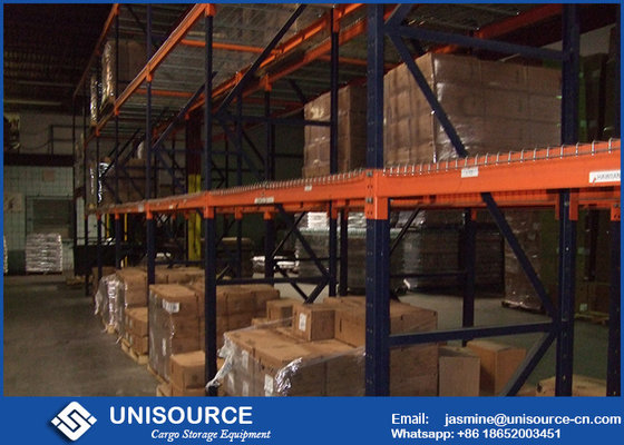 Commercial Heavy Duty Pallet Shelving Powder Coated With Wire Mesh Cage