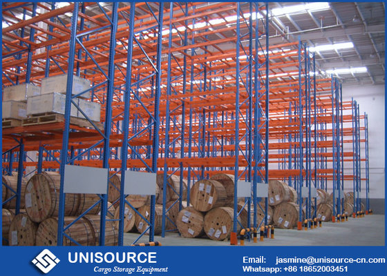 Blue / Orange Pallet Storage Racks Metal Conventional Pallet Storage Shelves