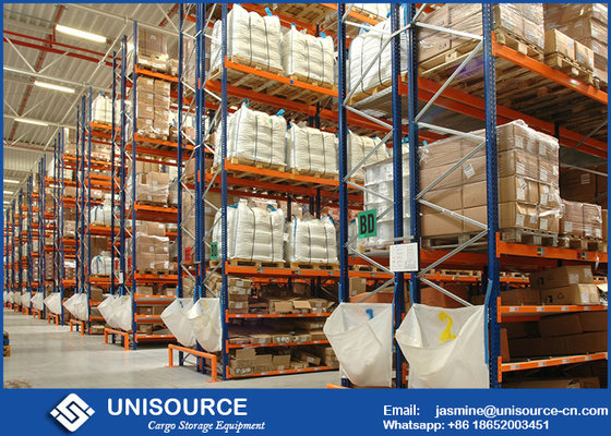 Hot Rolled Q235 Racking System For Warehouse , Industrial Steel Shelving OEM